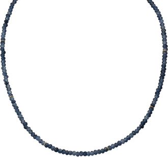 Glanzst&uuml;cke M&uuml;nchen Halskette - Sterling Silber Halskette Chalcedon - Gr. unisize - in Blau - f&uuml;r Damen