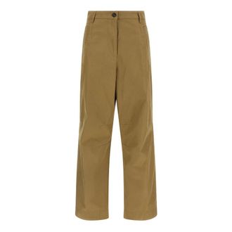 Dries Van Noten Pinks Heavy Cotton Pants - - Trousers - Damen - Beige - XS
