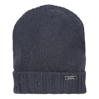 Moorer Vetta Rippstrickm&uuml;tze - - Accessories - Damen - Blau - ONE SIZE