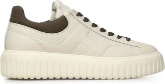 Hogan Homme, Chaussures, Beige, Taille: 43 1/2 EU H-Stripes Baskets