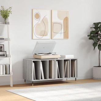 vidaXL Armoire &agrave; disques sonoma gris 100x38x48 cm bois ding&eacute;nierie