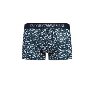 Emporio Armani Boxer imprim&eacute; en coton m&eacute;lang&eacute;