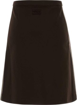 Miu Miu Cacao Gonne Skirt