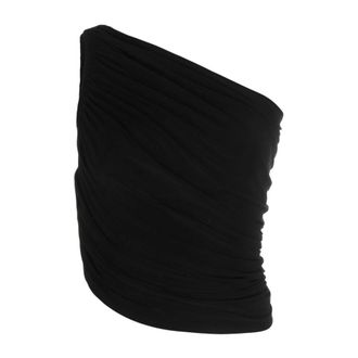 Norma Kamali Diana One-Shoulder Top mit Raffungen - - Tops - Damen - Schwarzk - M