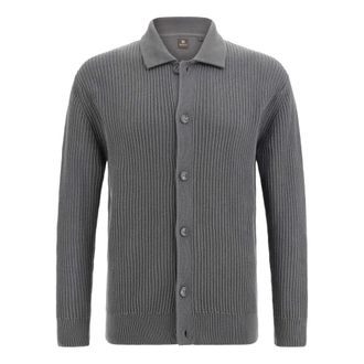 Boggi Milano Homme, Pulls, Gris, Taille: S Cardigan Tricot&eacute;