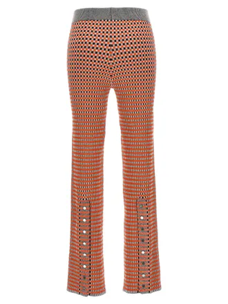 Paco Rabanne Jacquard Patterned Trousers - Orange