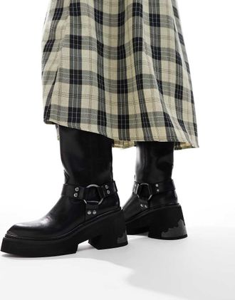 Buffalo Bottes style motard - Noir