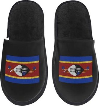 Generic Unisex Hiver Pantoufles Drapeau de lEswatini Chaussures Antid&eacute;rapant Chaussons Femme pour Homme Maison Ext&eacute;rieur M
