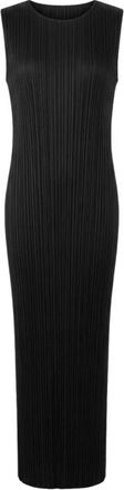 Issey Miyake Femme, Robes, Noir, Taille: 46 FR Robe pliss&eacute;e sans manches