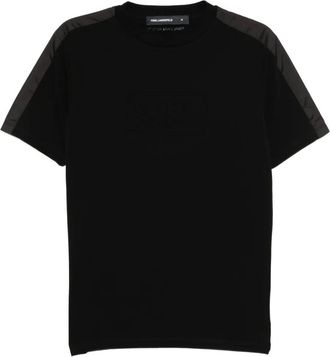 Karl Lagerfeld T-Shirt mit Logo-Prägung - Schwarz