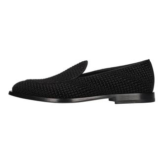 Dolce & Gabbana Homme, Chaussures, Noir, Taille: 41 EU Mocassins en Daim et Tissu