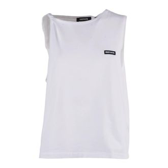 Rotate Canotta in jersey brillante - - Tops - Damen - Wei&szlig; - L