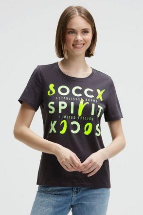 soccx Rundhalsshirt aus Baumwolle