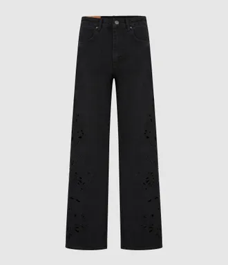 Farm Rio Pantalon Richilieu Black Denim