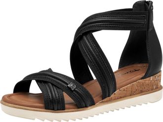 Tamaris Sandalette Damen Vegan Bequem schwarz,EU 38