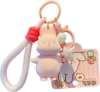 Generic Porte-cl&eacute;s lapin mignon, porte-cl&eacute;s lapin de dessin anim&eacute; - Charme pendentif lapin de dessin anim&eacute; massif touchant le lapin, breloque de sac, breloque