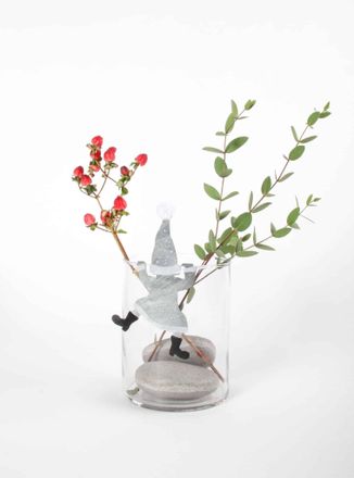 Good old Friends Kletterwichtel, Silber schwarz/wei&szlig;