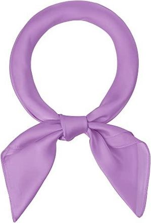 Allegra K 70 cm femmes écharpes plaine couleur unie pur carré foulard cou écharpe foulard Mauve 70x70cm/27.56x27.56(LxW)