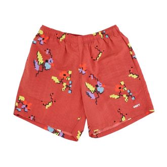 Obey Digital Short Ginger Biscuit Multi - - Shorts - Herren - Mehrfarbig - L