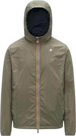 K-Way Homme, Vestes, Vert, Taille: S Jake Plus.2 Reversible