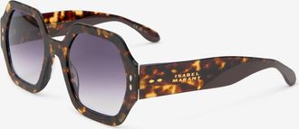 Isabel Marant Lunettes Elyz - Femme - Marron Havana / Violet - - Isabel Marant