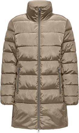 Only Damen ONLNEWLINA Puffer Zip Coat OTW KTA Steppjacke, Beige, XS