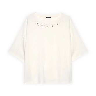 Fiorella Rubino Damen, Sweatshirts & Hoodies, Wei&szlig;, XSGr&ouml;&szlig;e