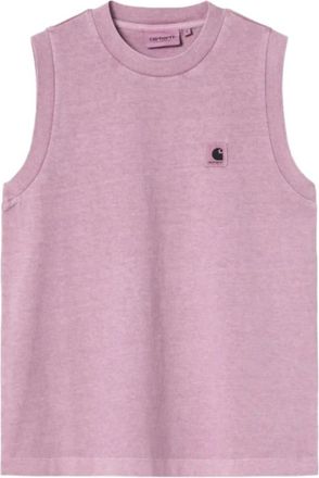 Carhartt Work in Progress Femme, Tops, Violet, Taille: 40 FR D&eacute;bardeur avec logo avant