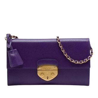 Prada Pre-owned Wallet on Chain - - Pre-owned - Damen - Lila - ONE SIZE