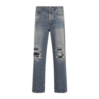 Maison Margiela Straight-Leg Ripped Jeans - - Jeans - Herren - Blau - S