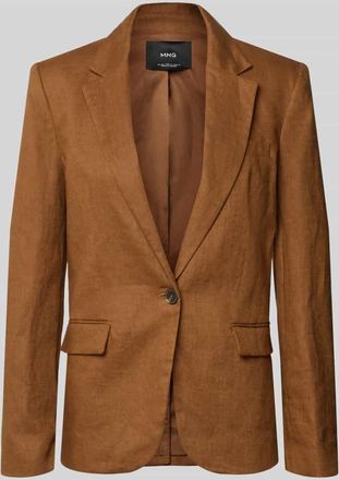 Mango Slim Fit Blazer aus Leinen mit Pattentaschen Modell BORELI