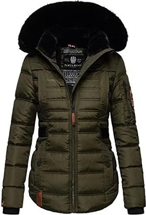 Navahoo Veste dhiver matelassée matelassée pour femme B844, olive, XS