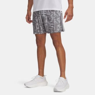 Under Armour Launch Shorts für Herren, 18 cm Anthracite / Schwarz / Reflektierend XXL