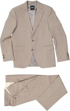HUGO BOSS Herren Anzug schwarz meliert