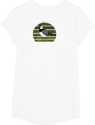 jz.birds Kiebitz Vogel Zeichnung Vogelfreund Ornithologe Biologe T-Shirt