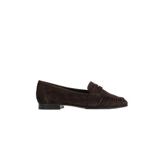 Aeyde Aldous Suede Penny-Slot Loafers