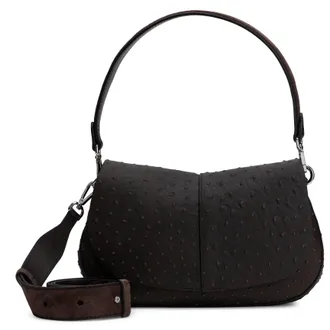 Gianni Chiarini Womens Shoulder Bag Espresso Calfskin Handbags Hand