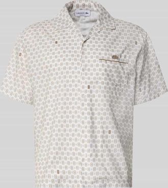 Lacoste Relaxed Fit Freizeithemd aus Baumwoll-Mix Modell Tennisco