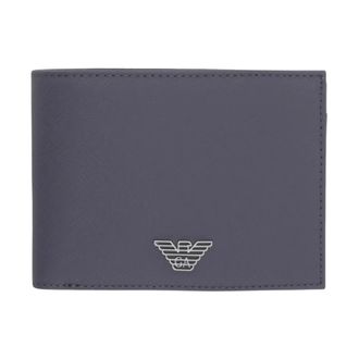 Emporio Armani Portefeuille Bifold - Homme - Accessoires - Bleu - Taille: ONE Size