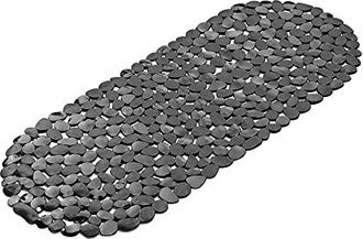 Navaris Tapis de Bain Antid&eacute;rapant - Tapis de Baignoire 99 x 39 cm cm en PVC - 162 Ventouses - S&eacute;curit&eacute; B&eacute;b&eacute; Enfant Adulte - Design Noir