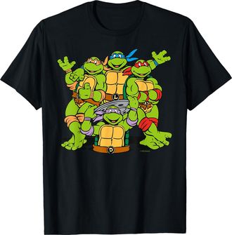 Teenage Mutant Ninja Turtles TMNT Turtle Power Best Friends 80er 90er Reptilien-Cartoon-Liebhaber T-Shirt