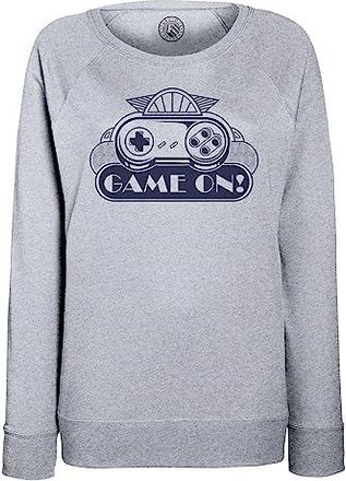 Fabulous Sweatshirt Femme Gris Game on! Jeu Vid&eacute;o R&eacute;tro Luxe 90s