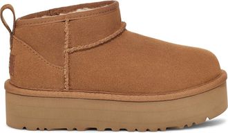UGG Mädchen Kids Classic Ultra Mini Platf Boots, Chestnut, 38 EU