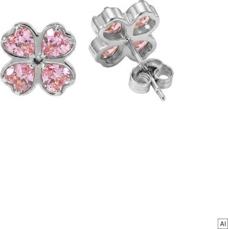 Purelei Rosa Cuore Ohrringe mit Zirkonia Steinen