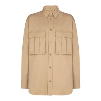 Balmain Cotton Safari Hemd - - Shirts - Herren - Beige - M