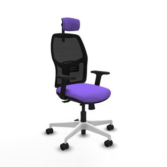 Piqueras y Crespo Alfera B&uuml;rostuhl mit 2D-Armlehnen, h&ouml;henverstellbarer Lendenwirbelst&uuml;tze und h&ouml;henverstellbarem Kopfteil, Neigung und Neigung, ausgestattet mit Syncro