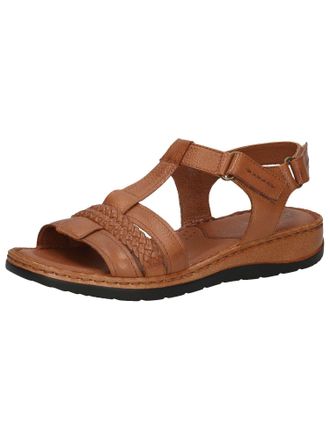 Caprice Damen Sandalen mit Absatz aus Leder Bequem, Braun (Nut Nappa), 40 EU