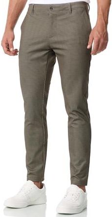 JEFF Hommes JFChris Pants | Pantalon de Costume Pantalon Stretch Houndstooth 30/30