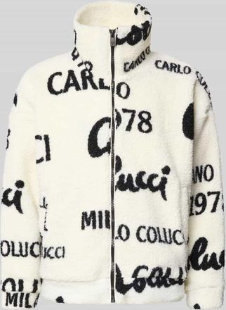 Carlo Colucci Oversized Teddyjacke mit Rei&szlig;verschluss