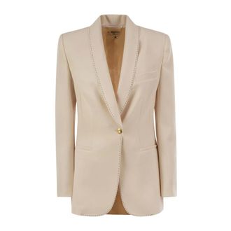 Elisabetta Franchi Damen, Jacken, Beige, LGr&ouml;&szlig;e
